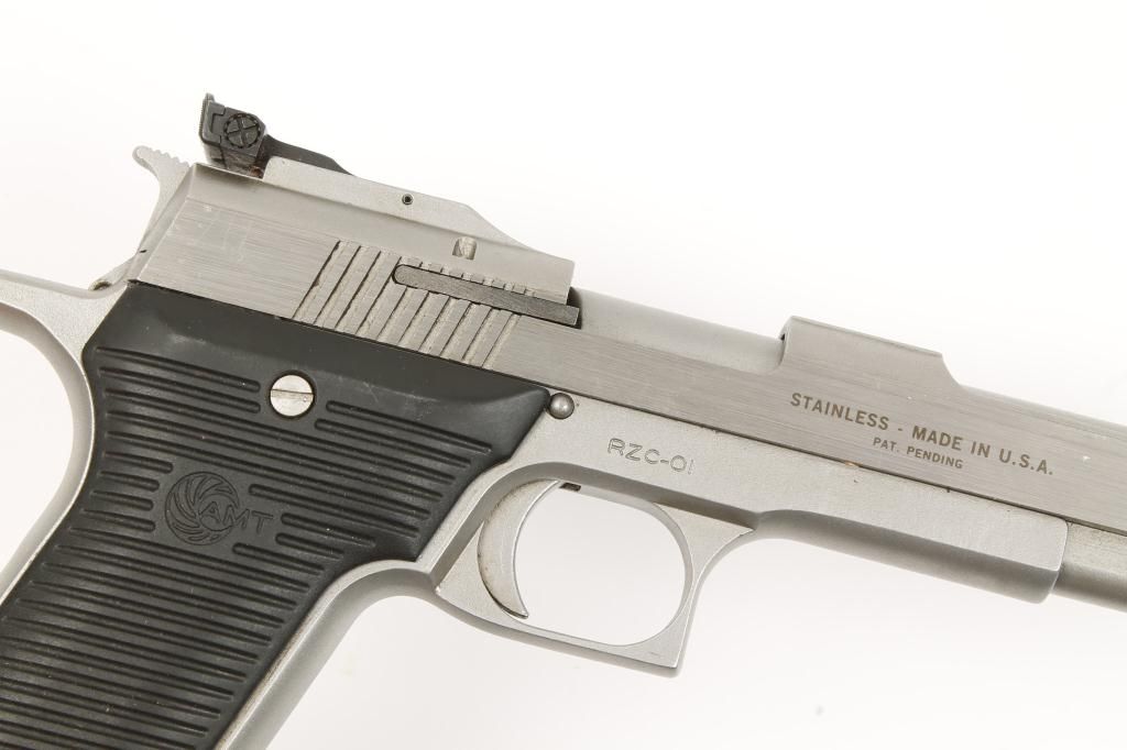 AMT Automag II semi-auto pistol, .22RF Magnum cal., 6” barrel ...