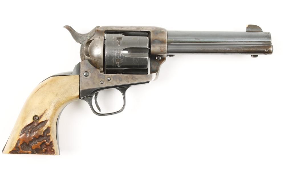 Colt SAA revolver, .38 Special cal., 4-3/4” barrel, blue and case ...