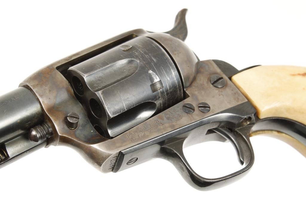 Colt SAA revolver, .38 Special cal., 4-3/4” barrel, blue and case ...