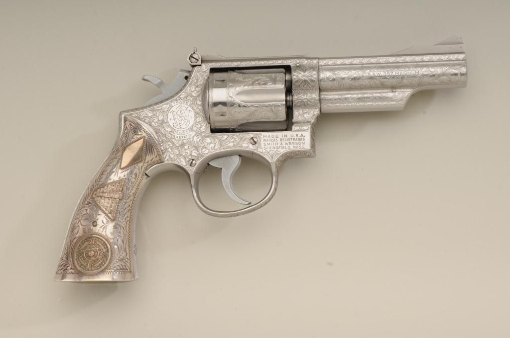 Smith & Wesson model 66 double action stainless steel revolver, early ...