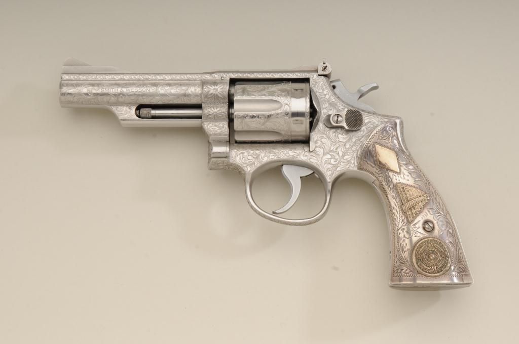 Smith & Wesson model 66 double action stainless steel revolver, early ...