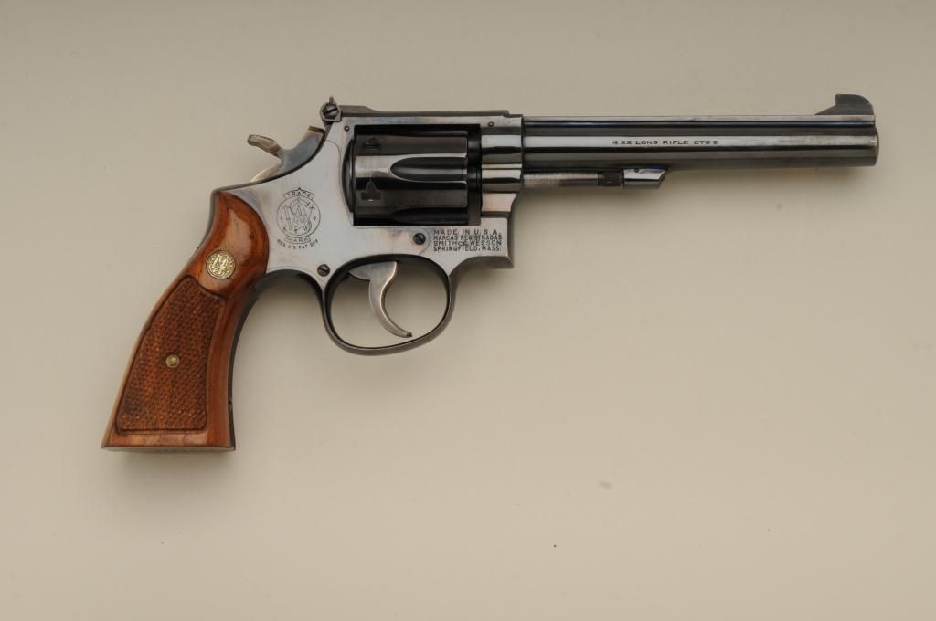 Smith & Wesson Model 17-2 DA revolver, .22LR cal., 6” barrel, blue ...