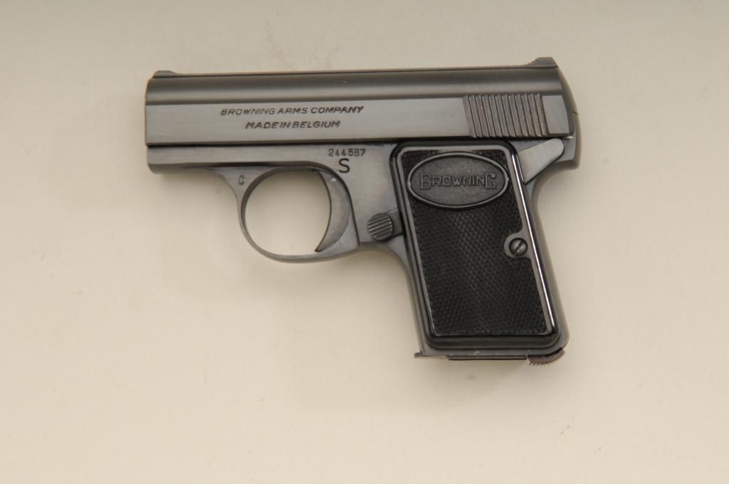 Belgian Browning .25 caliber semi-automatic pistol nicknamed “baby” in ...