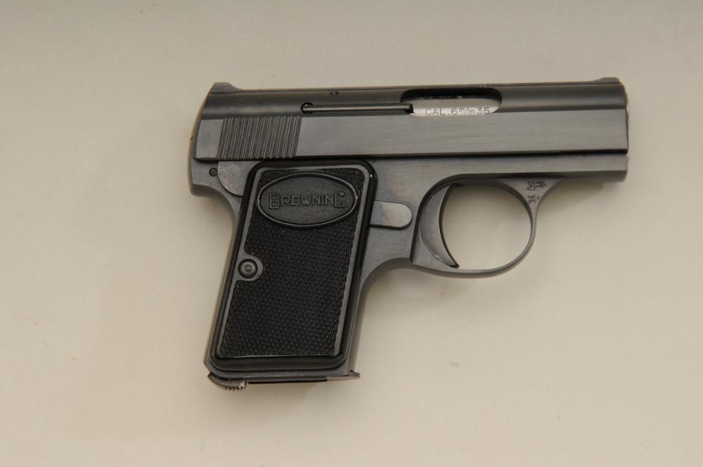 Belgian Browning .25 caliber semi-automatic pistol nicknamed “baby” in ...