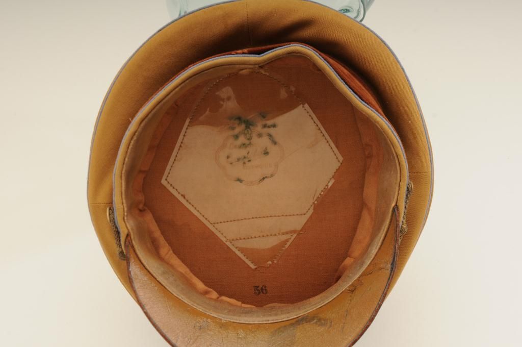 Nazi party leader Officer style hat with light blue piping and reddish ...