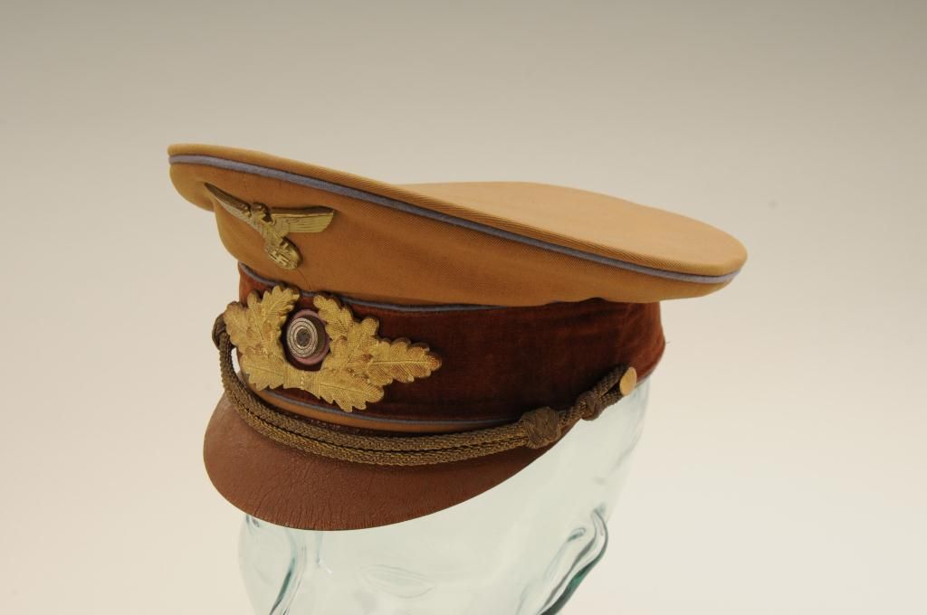 Nazi party leader Officer style hat with light blue piping and reddish ...