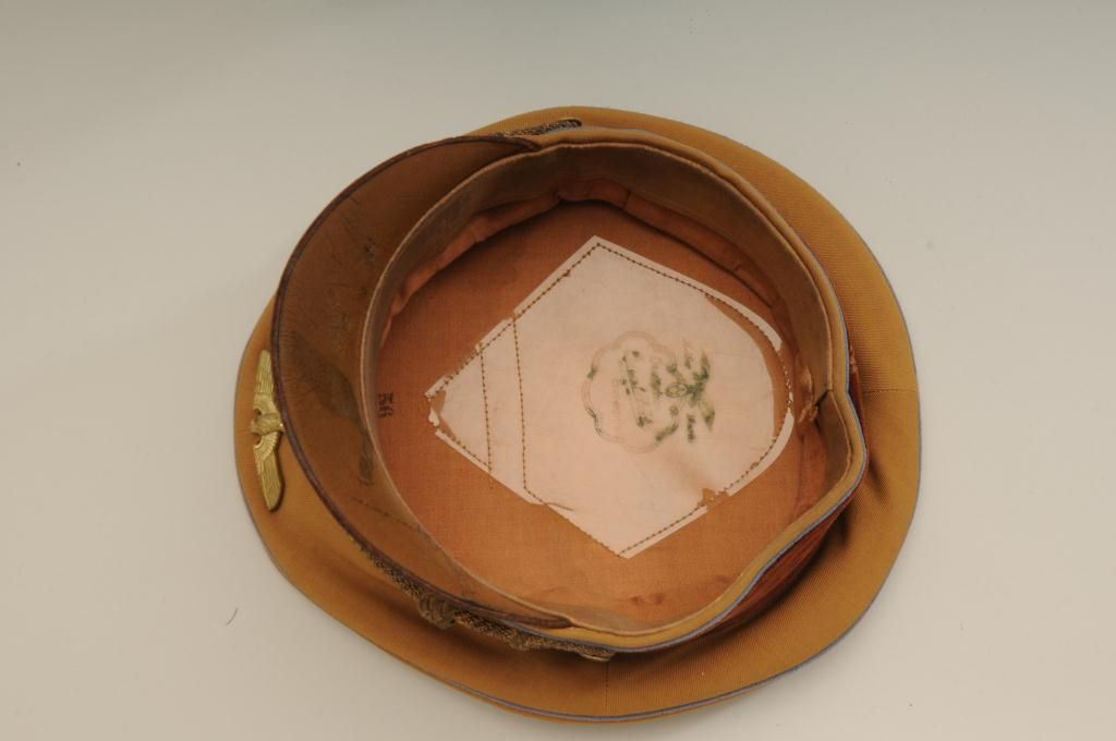 Nazi party leader Officer style hat with light blue piping and reddish ...