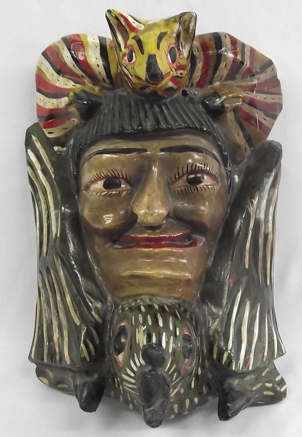 Mexican Carved Wood Mask