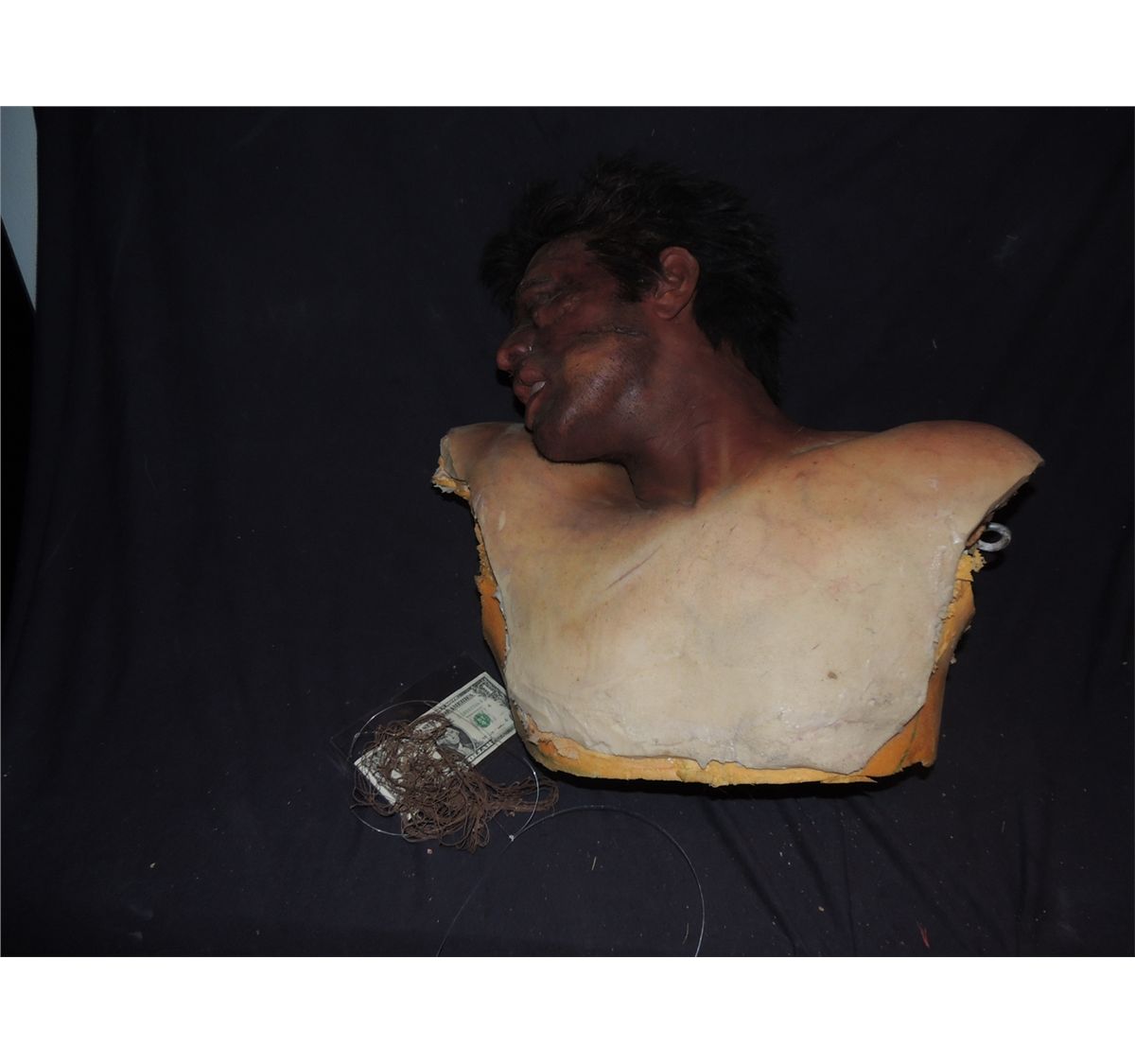 CARNIVALE BEATEN DEAD CORPSE PULLED FROM WATER SILICONE WITH ACRYLIC ...