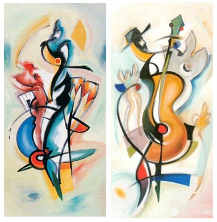 Art Prints Alfred Gockel Jammin' I and II