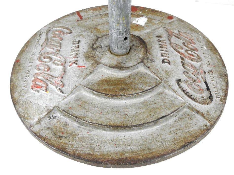Coca-Cola Cast Iron Sign Base