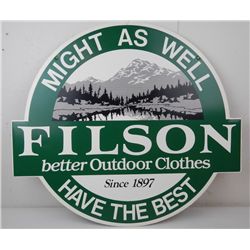 Filson Outdoor Clothes Sign
