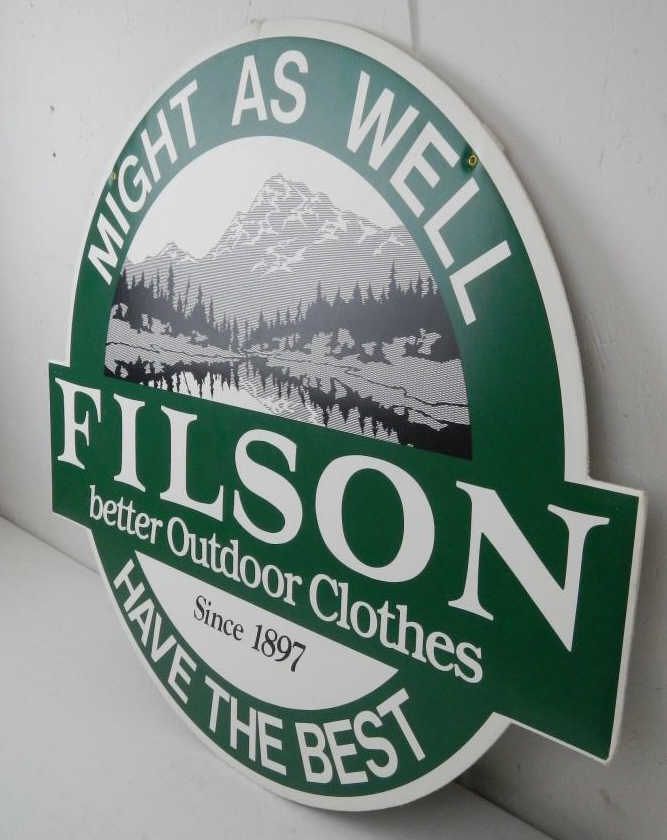 Filson Outdoor Clothes Sign