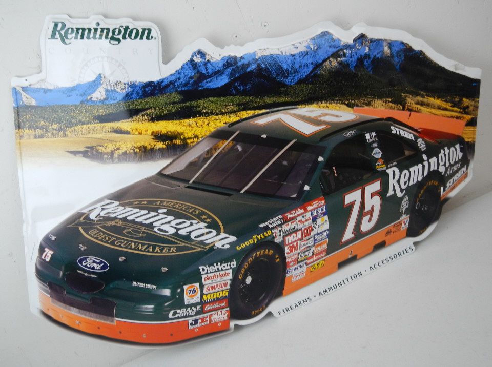 Remington No. 75 Nascar Metal Sign