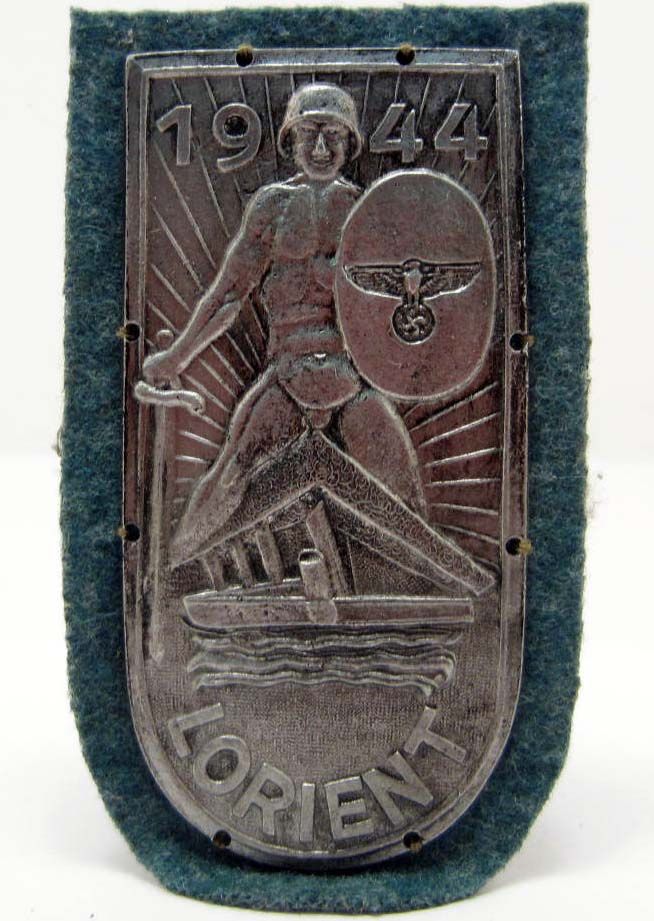 GERMAN NAZI LORIENT SLEEVE SHIELD