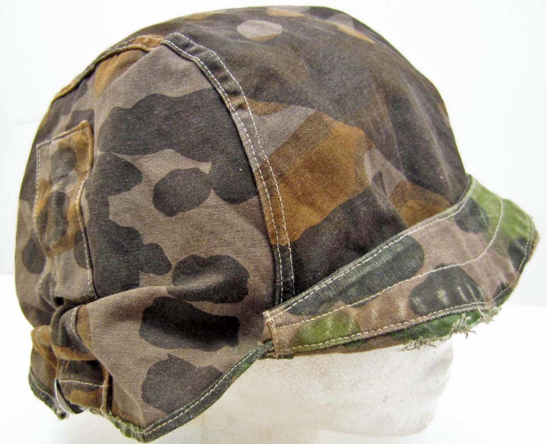 GERMAN NAZI WAFFEN SS CAMOUFLAGE COMBAT HELMET COVER