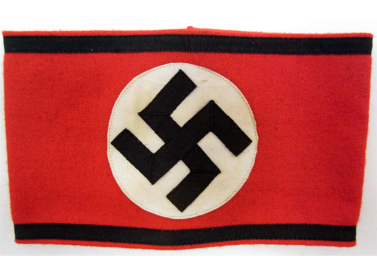 GERMAN NAZI WAFFEN SS SHULTZSTAFFEL OFFICERS ARM BAND