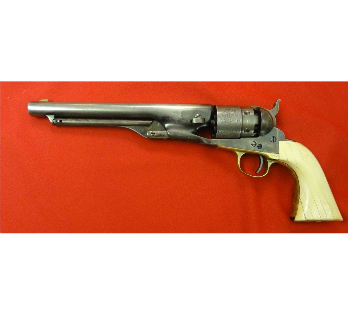 COLT Model 1860 Army revolver, .44, ivory grips, engraved cylinder, s ...