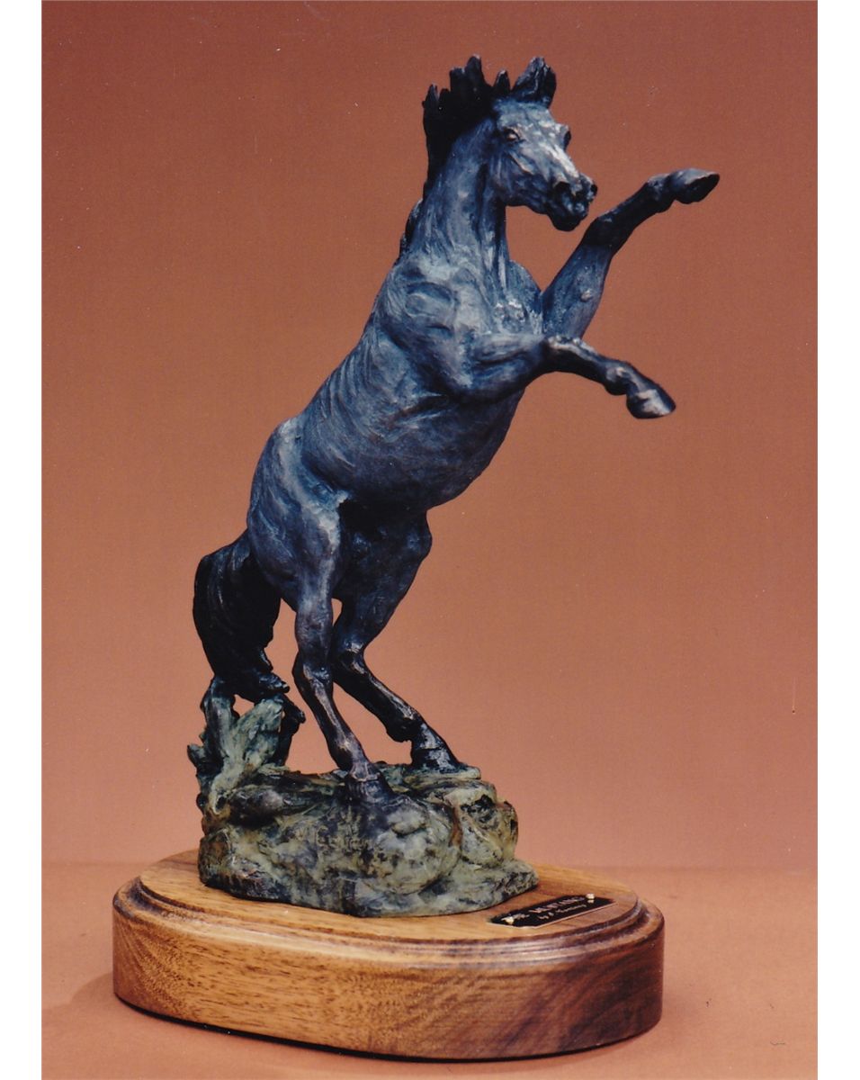 J. Contway bronze, Malta Mustang, #120/250, 13 ½” h x 5” w x 9” l