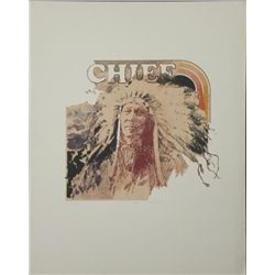 John Asquith Signed Art Print Native American Indian