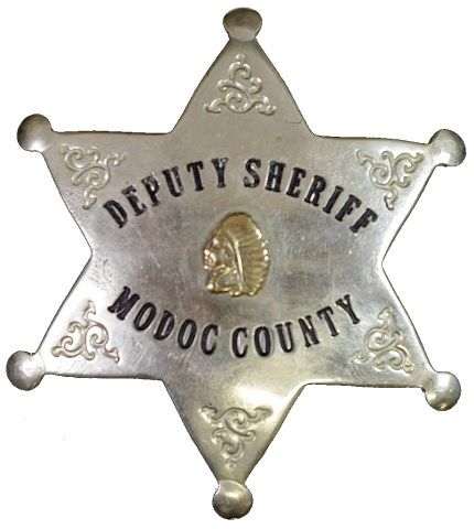 Original Modoc County Deputy Sheriff badge