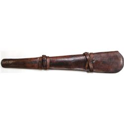 Heiser stamped leather scabbard for carbine lever