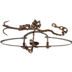 Newhouse No. 4 1/2 Wolf trap with original chain