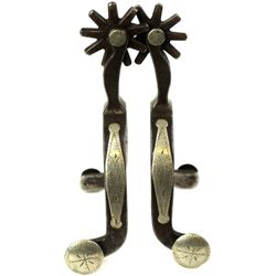 Pair Crockett single mount spurs