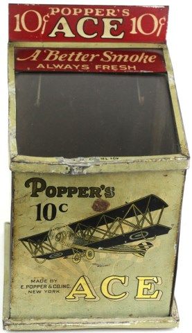 Poppers Ace Cigars tin dispenser