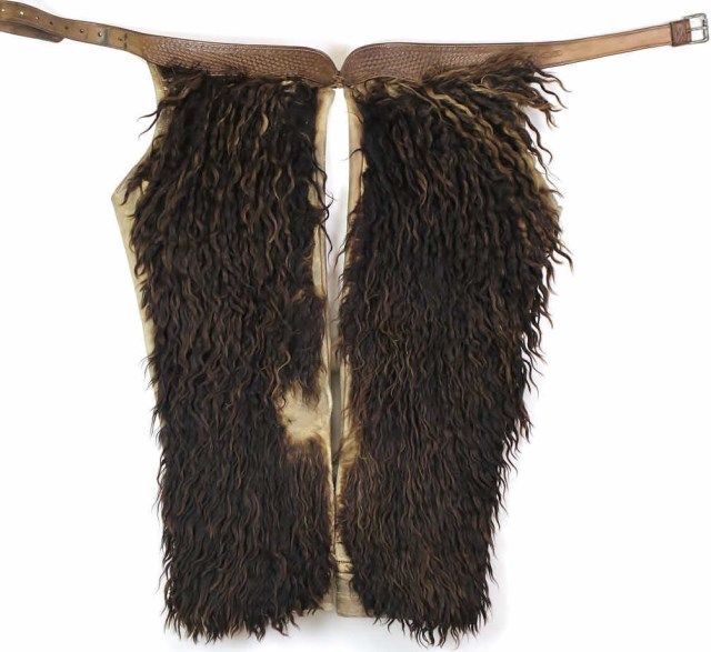 Pair FA Meanea brown woolie chaps