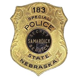 Original identified badge from Nebraska Federal