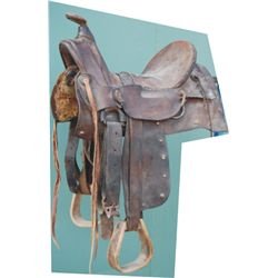 old half seat saddle with Sam Stagg rigging