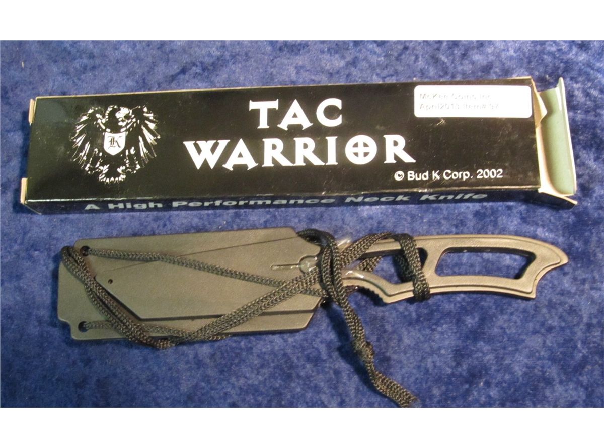 97. Bud K 430 # 17 Tac Warrior Neck Knife. New in box.