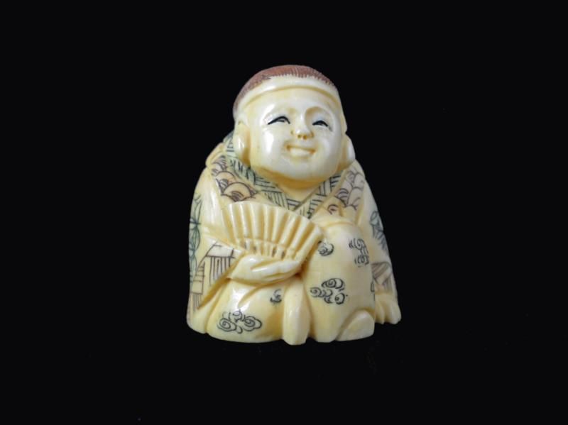 Carved Bone Netsuke Figure