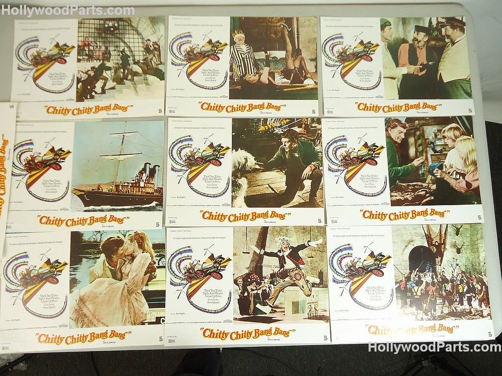 CHITTY CHITTY BANG BANG 10 SPANISH LOBBY CARDS