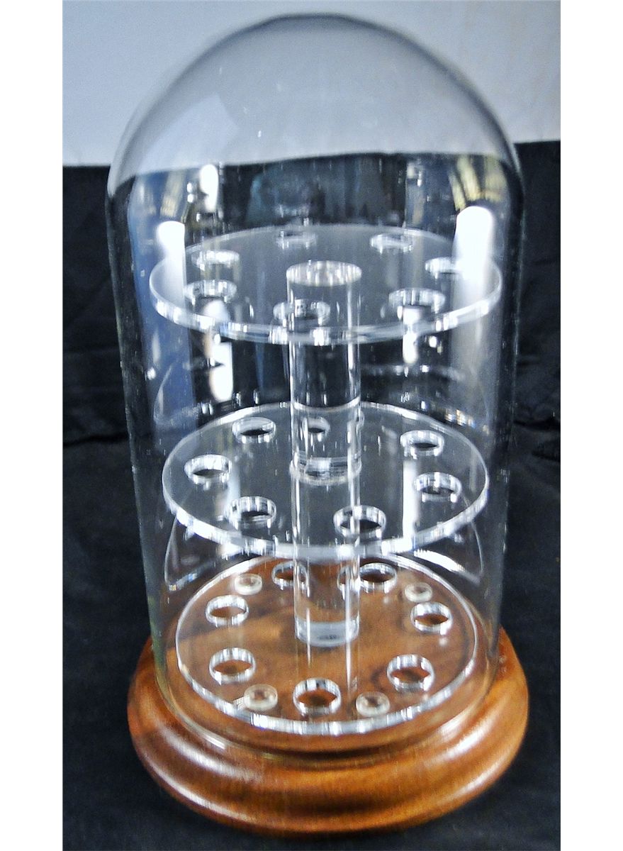 Marbles: Lot #79. Glass Dome Display stand.