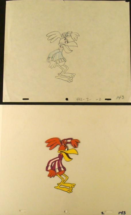 Coco Puffs Original Drawing Hard to See Animation Cel