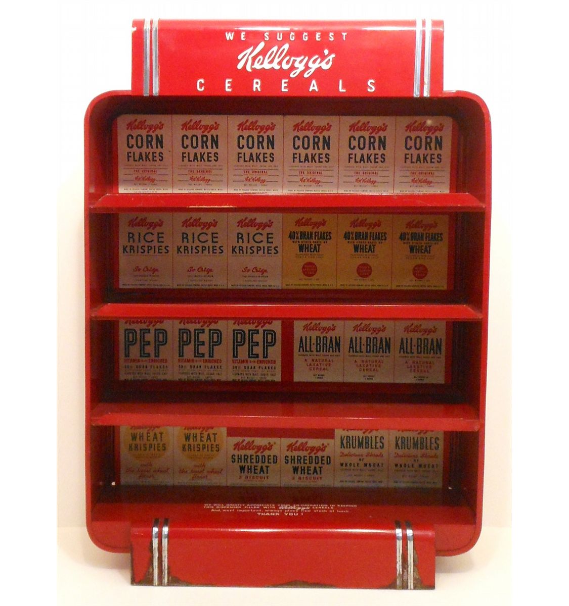 Vintage Kellogg's Cereal Dispenser Rack