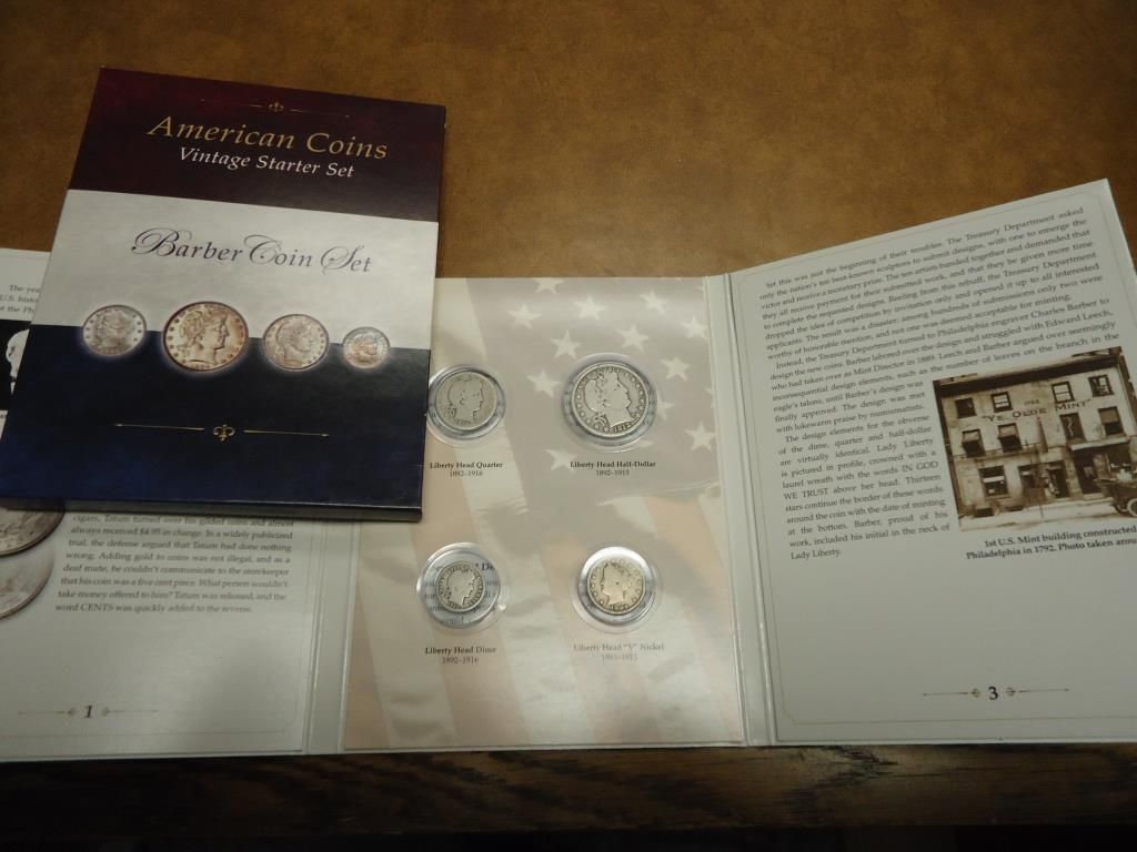 BARBER COIN SET-SEE DESCRIPTION