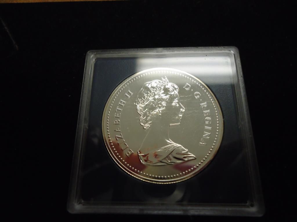1981 CANADA LOCOTMOTIVE SILVER DOLLAR