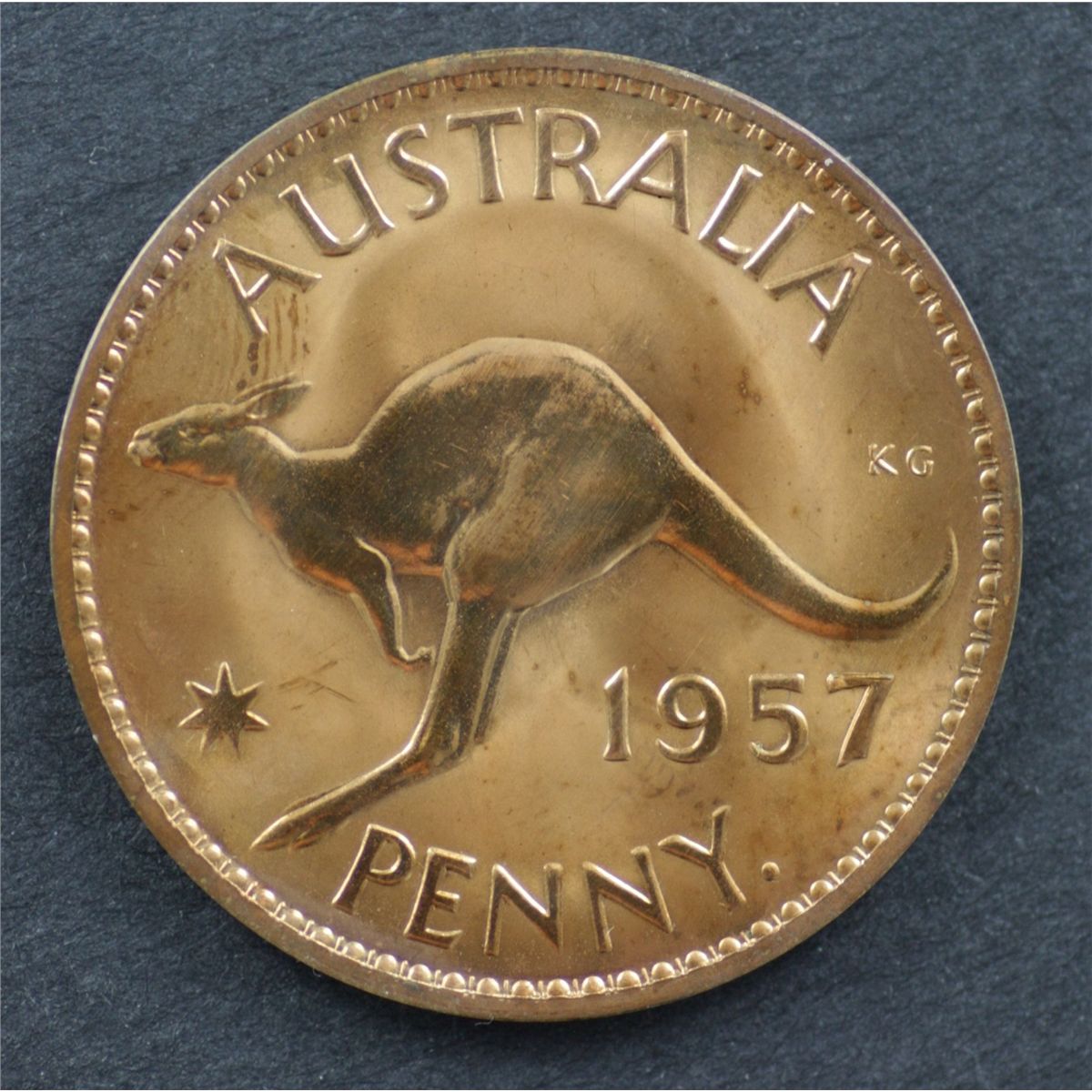 Australia 1957 Perth Penny Proof Australia 1957 Perth Penny Proof