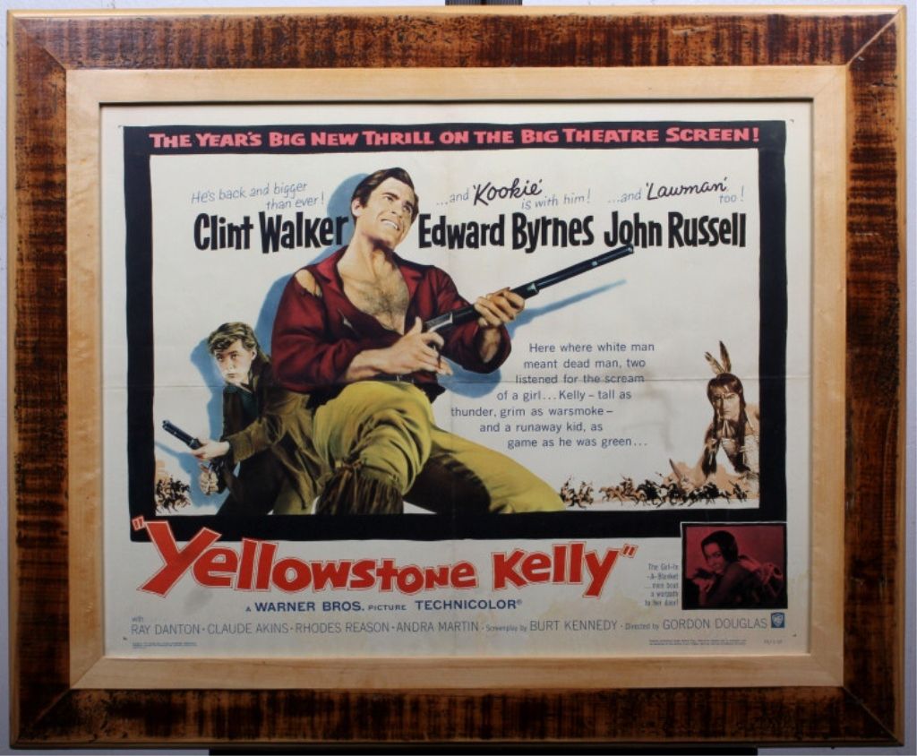 "Yellowstone Kelly" Original Movie Poster (1959)
