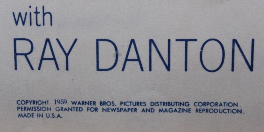 "Yellowstone Kelly" Original Movie Poster (1959)