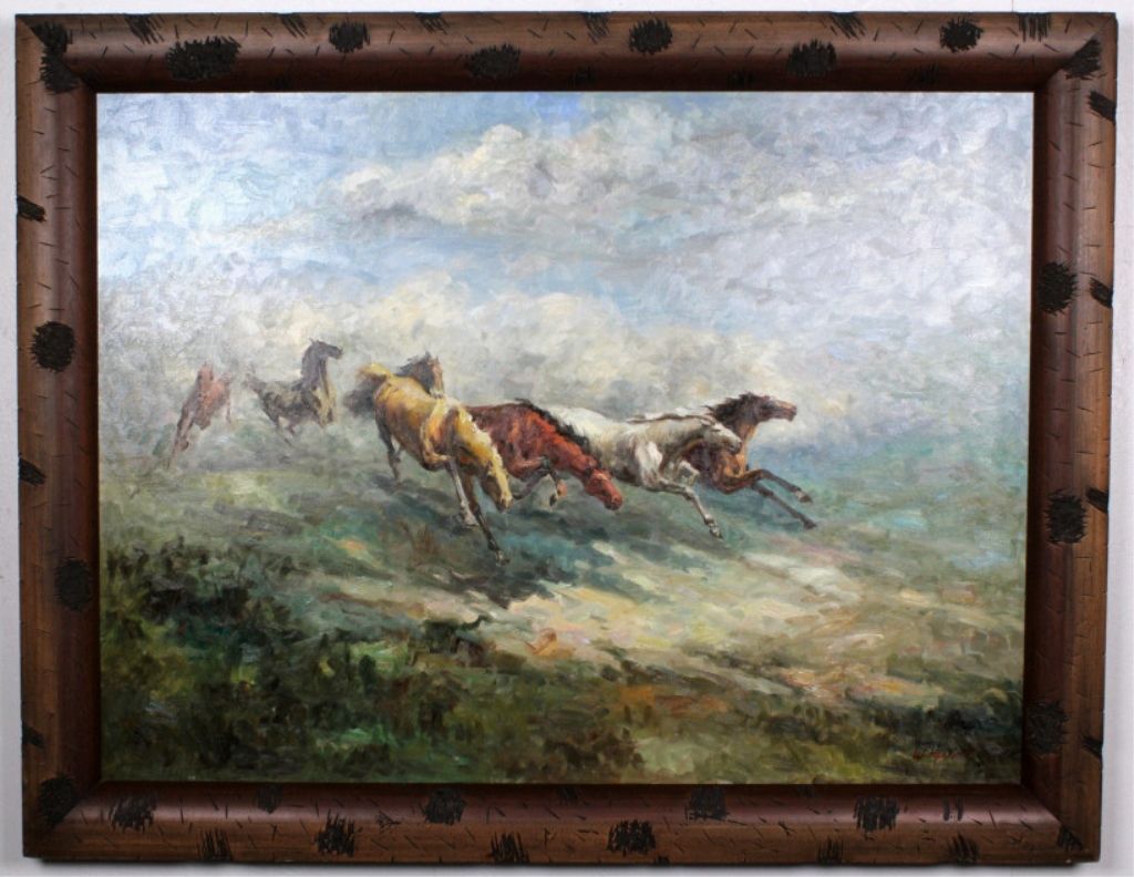 Wild Horses Original by W. Hackert