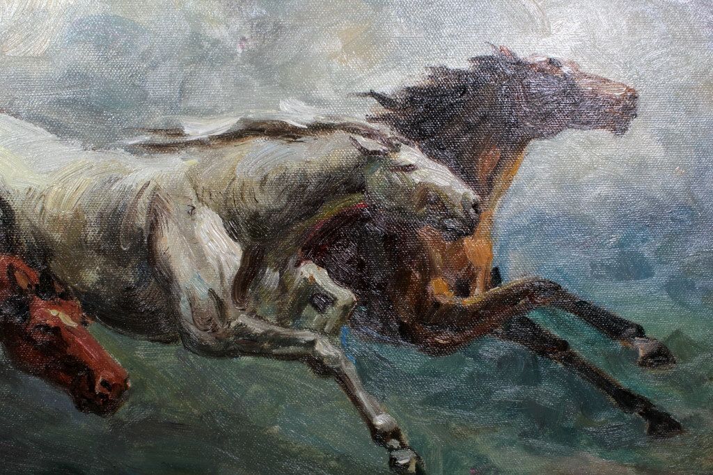 Wild Horses Original by W. Hackert