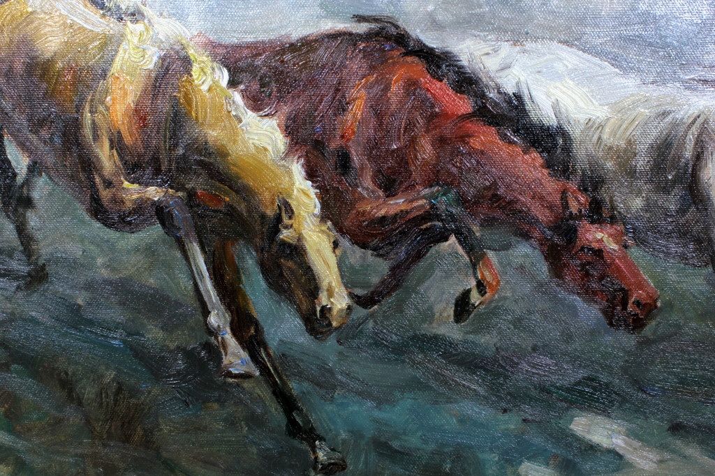 Wild Horses Original by W. Hackert