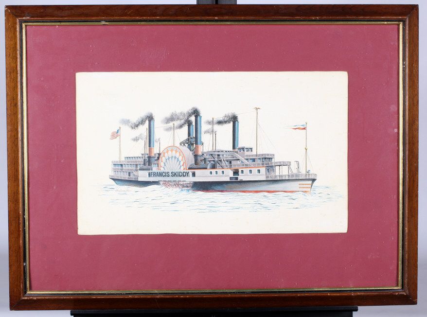 "Francis Skiddy" Paddle Boat Print by Biederman