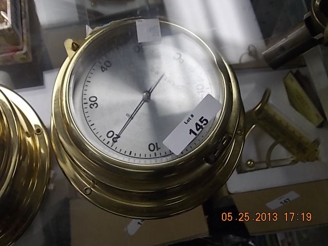 BRASS SHIP THERMOMETER