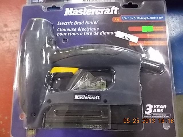 MASTERCRAFT ELECTRIC BRAD NAILER