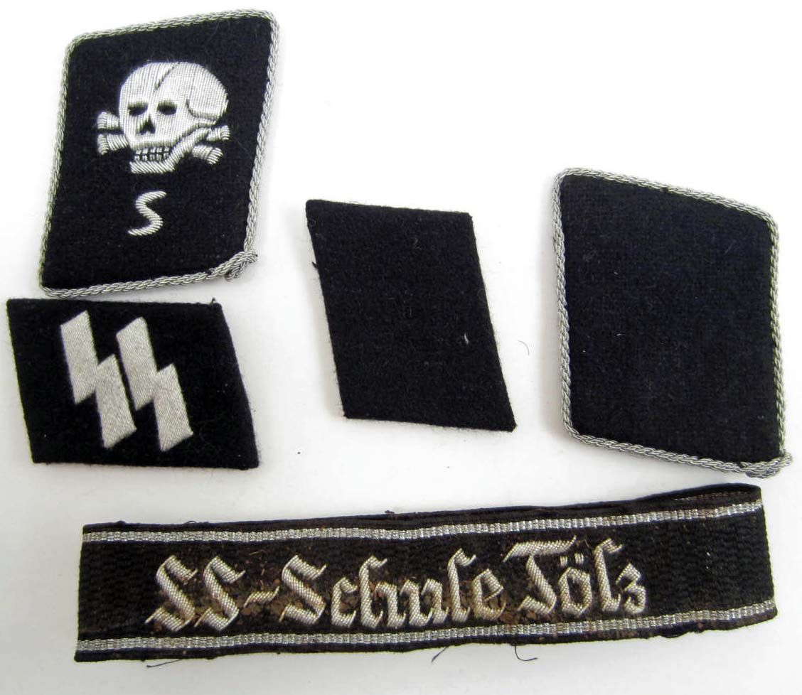 GERMAN NAZI WAFFEN SS - SCHULE TOLZ OFFICERS CUFF TITLE